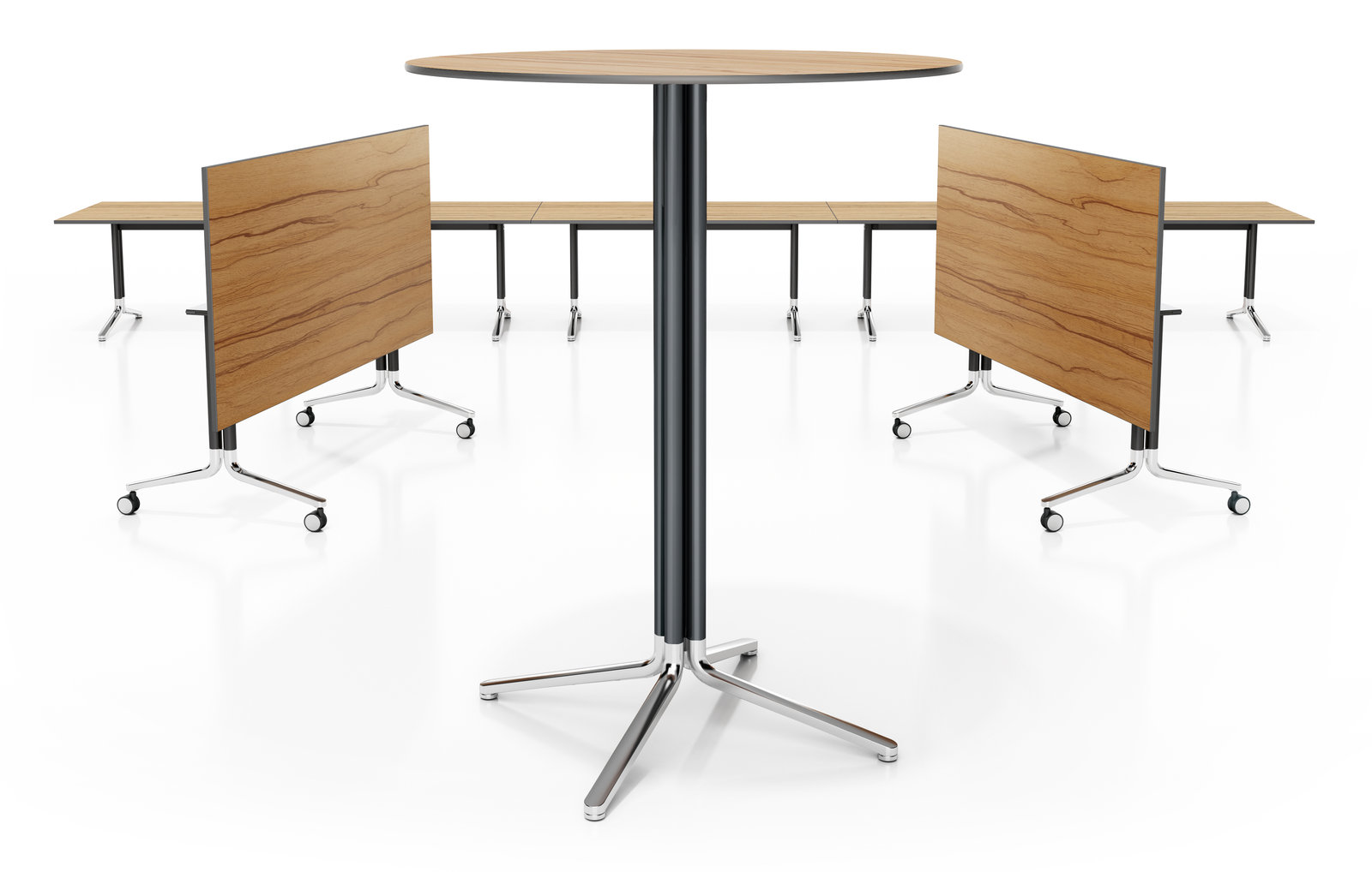 Tables modulables plateau rabattable : flexibilité et gain d’espace